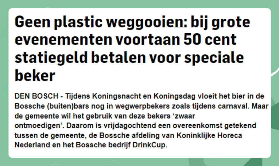 Geen plastic weggooien - Blog